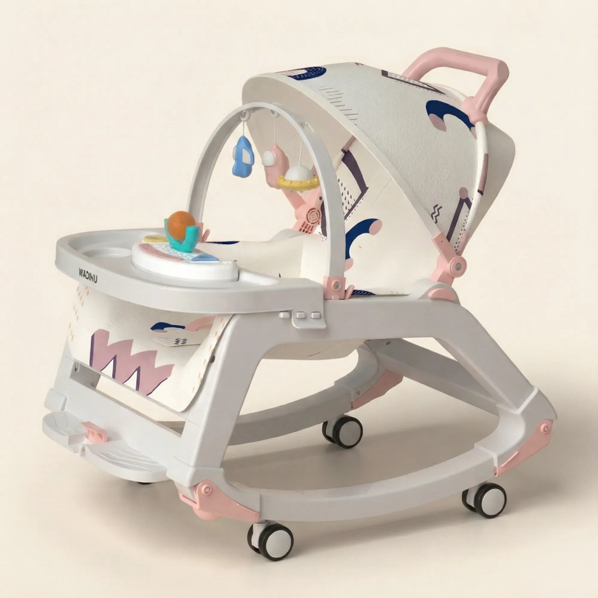 Transat bébé évolutif 5 en 1 rose – Mon-transat-bebe.com
